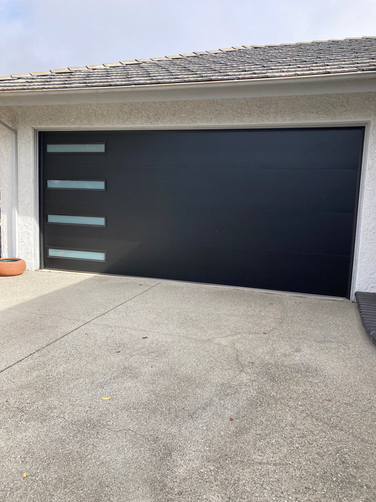 Bel Air - Flush Panel Smooth Contemporary Insulated Steel Modern Garag ...