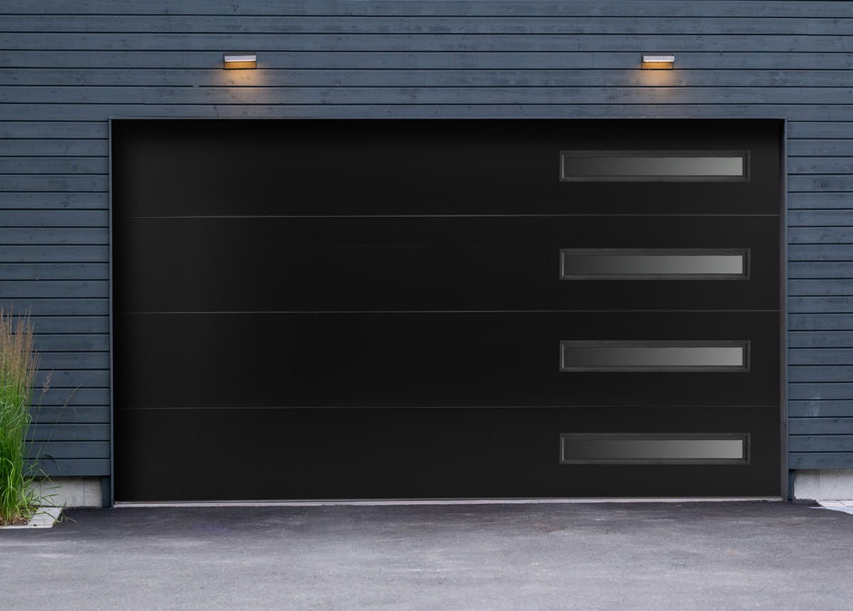 Bel Air - Flush Panel Smooth Contemporary Insulated Steel Modern Garag ...