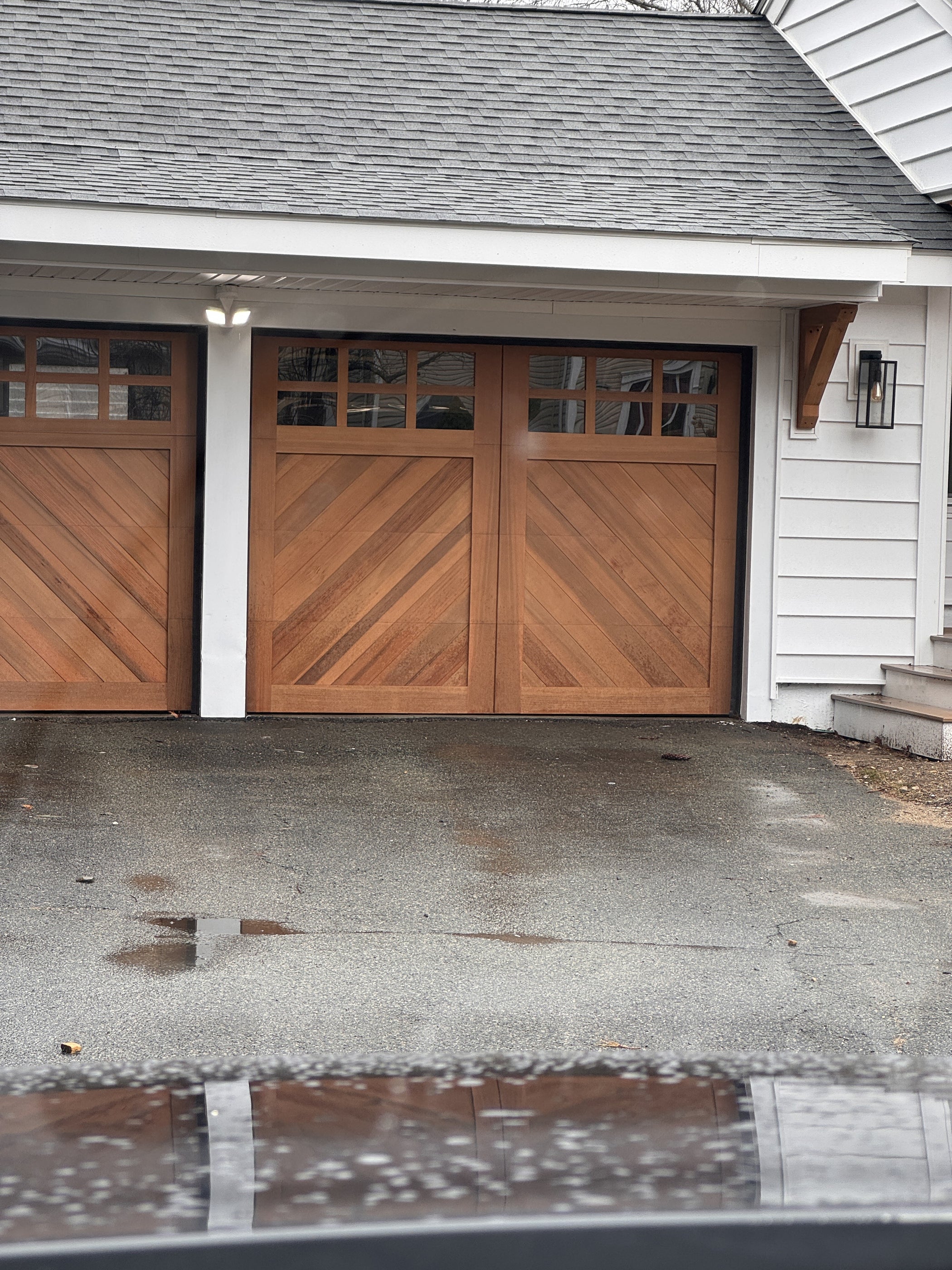 Cielo - Modern Transitional Style Custom Wood Garage Door — Lux Garage ...