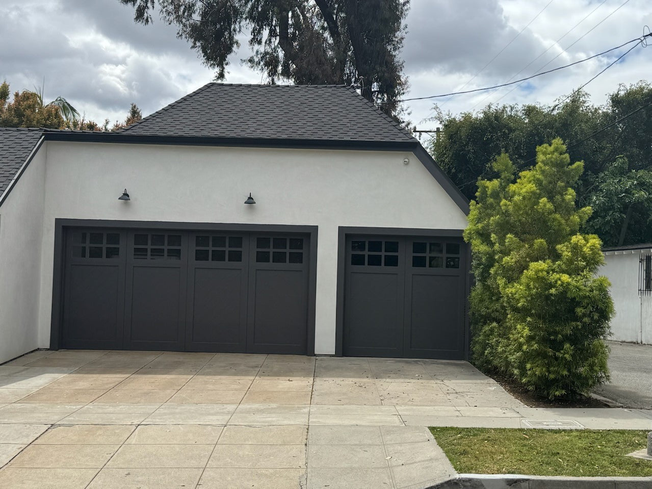 Cielo - Modern Transitional Style Custom Wood Garage Door — Lux Garage ...