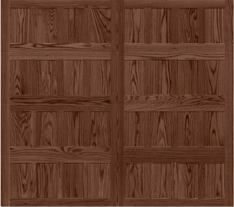 CHI Stamped Shaker Steel Garage Door Modern Design — Lux Garage Doors