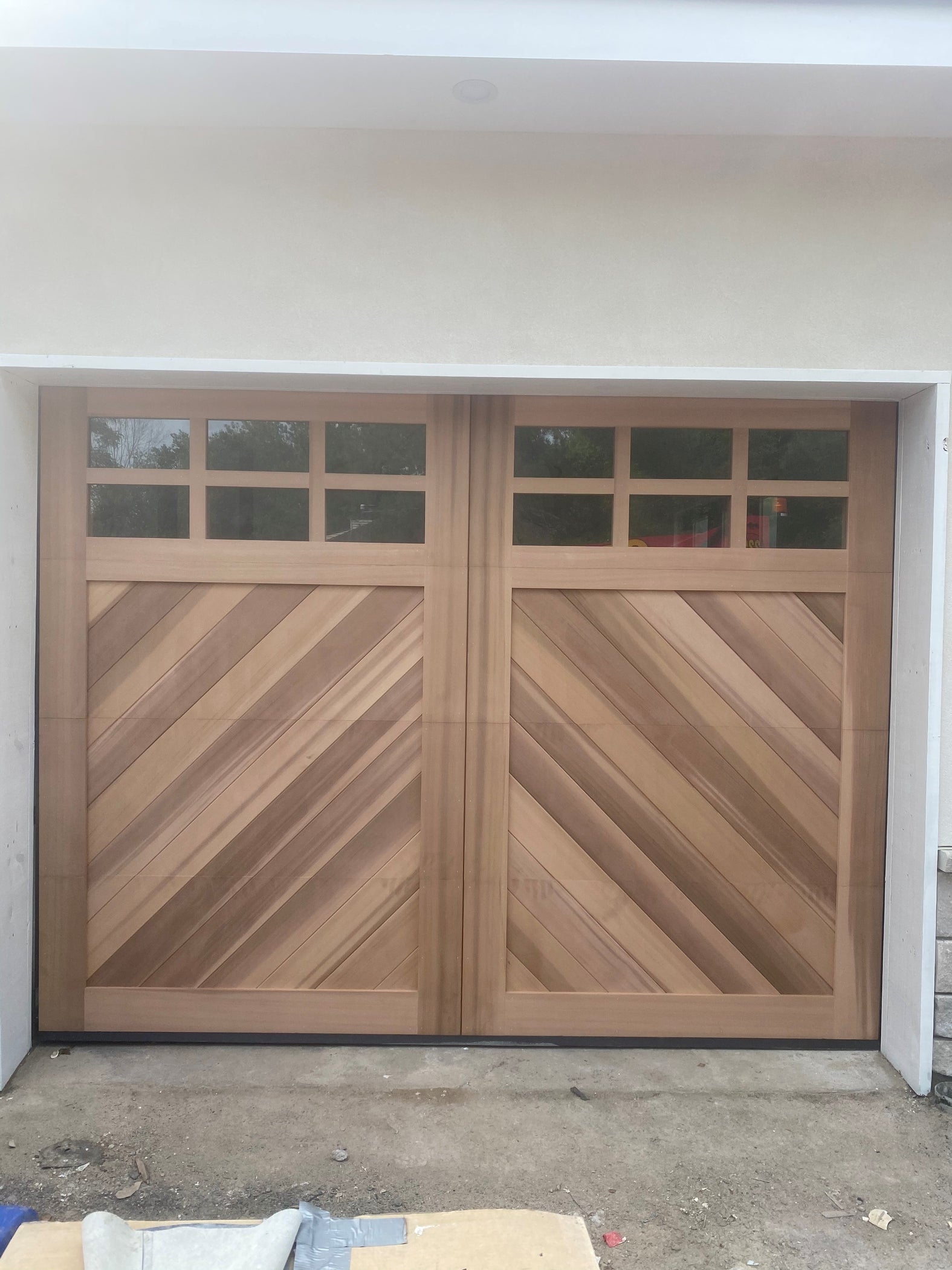 Cielo - Modern Transitional Style Custom Wood Garage Door — Lux Garage ...
