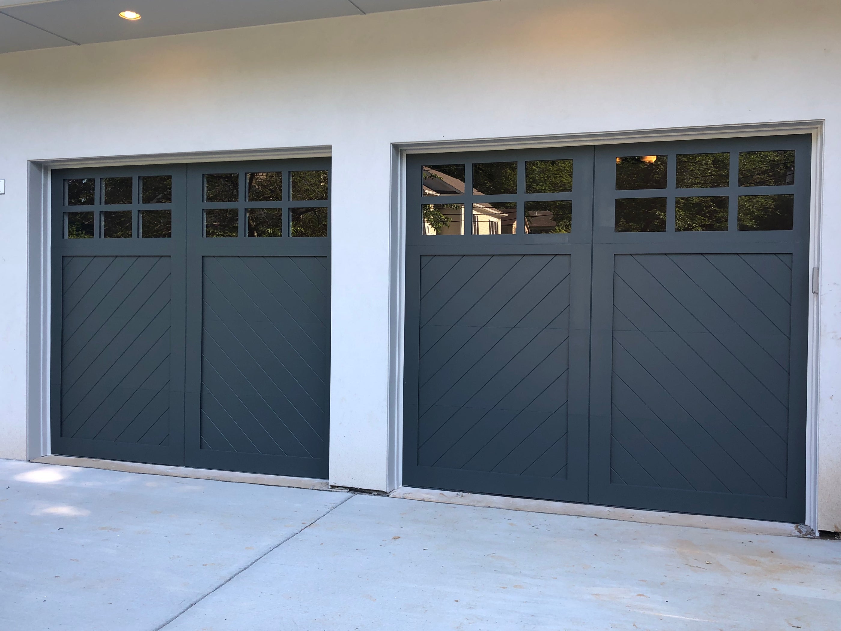 Cielo - Modern Transitional Style Custom Wood Garage Door — Lux Garage ...