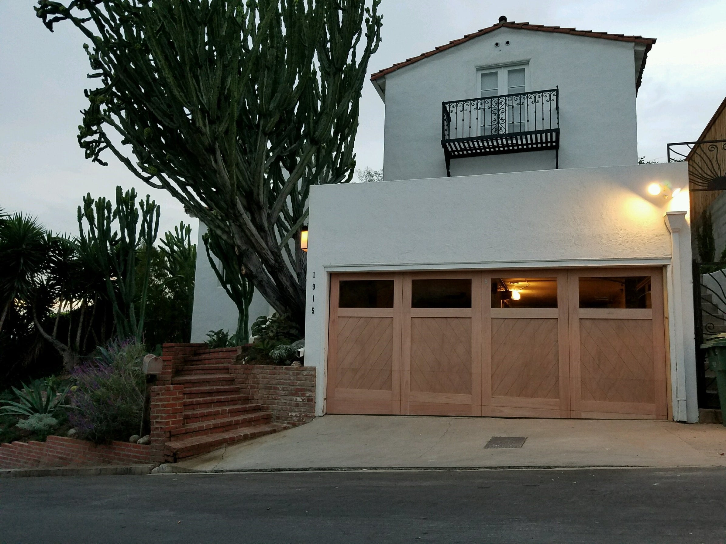 Cielo - Modern Transitional Style Custom Wood Garage Door — Lux Garage ...