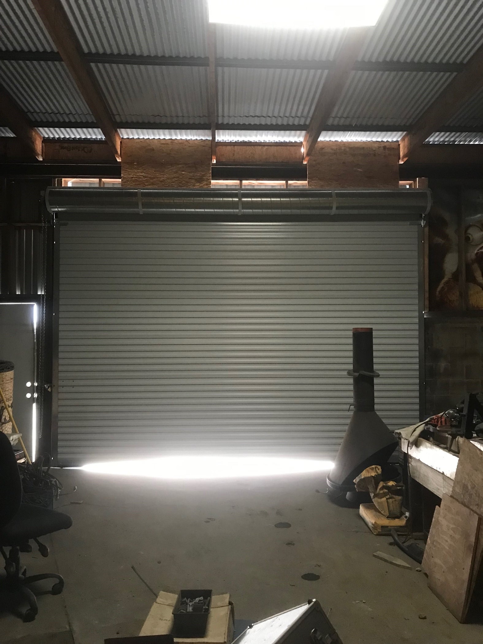 Model 1000 - Light Duty Commercial Roll Up Door — Lux Garage Doors