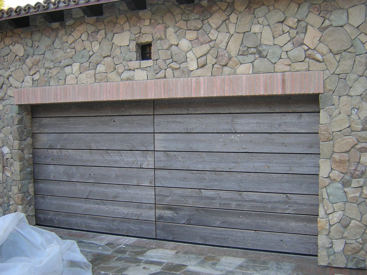 Vinity - Vintage Style Custom Reclaimed Wood Garage Door — Lux Garage Doors